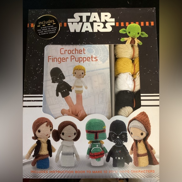 Star Wars | Office | Star Wars Finger Puppets Crochet Kitnew | Poshmark